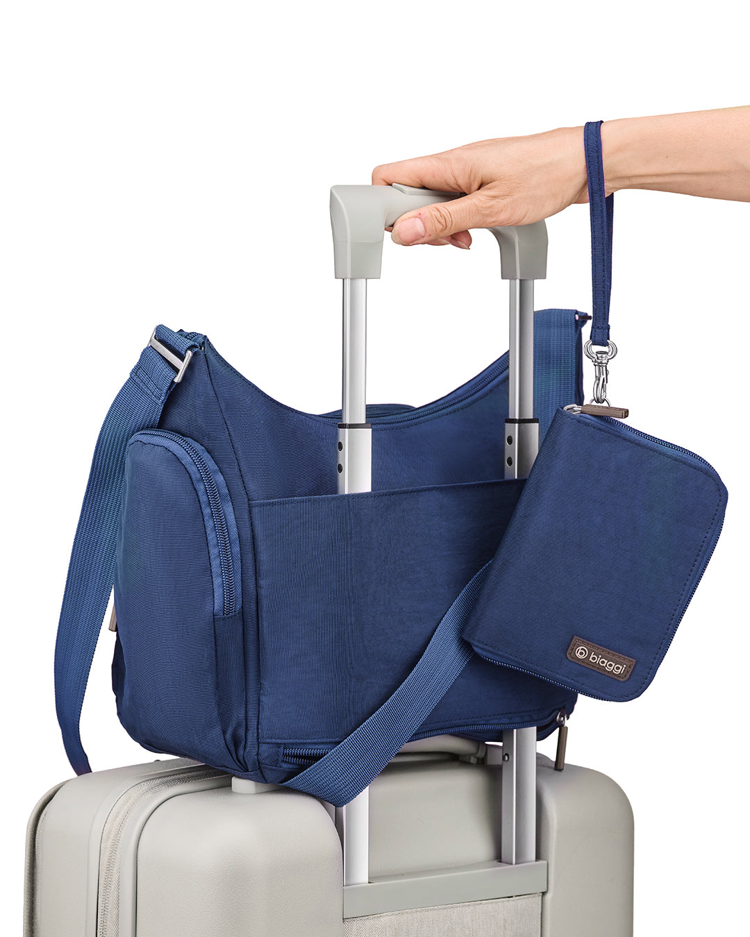 On-The-Go Hobo + Zipsafe Travel Organizer – Biaggi