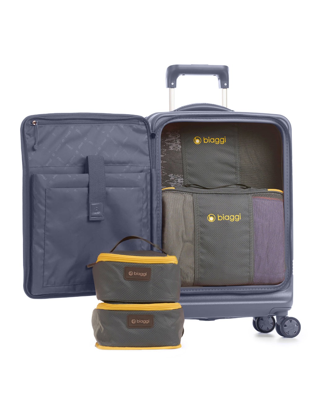 Runway Hardside Hybrid Carry On + Zipcubes Bundle – Biaggi